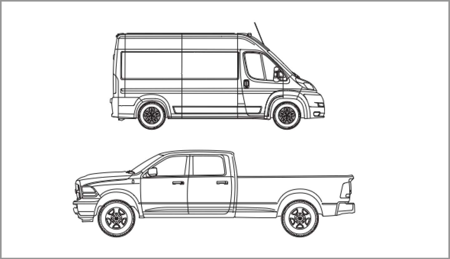 Cargo Van Drawing